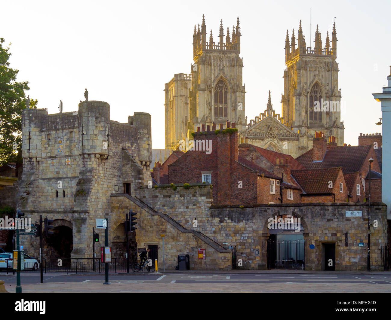City york england bootham bar hi-res stock photography and images - Alamy