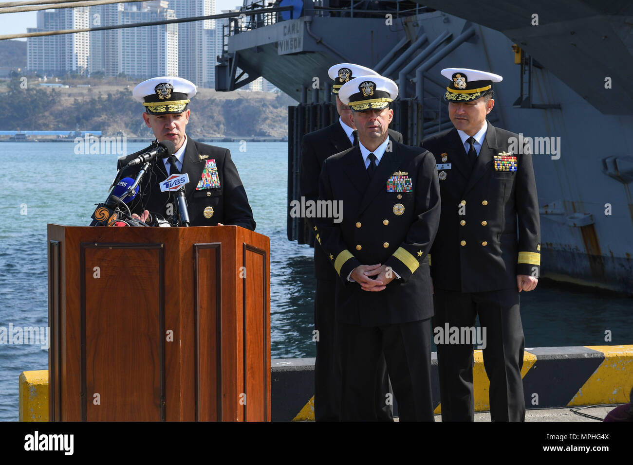 170315-N-QF605-205 BUSAN, Republic of Korea (March 15, 2017) Rear Adm ...