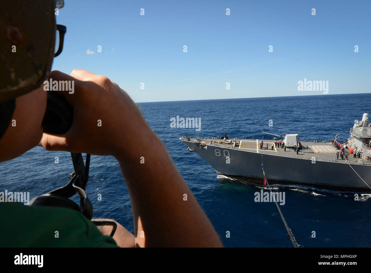 ATLANTIC OCEAN (March 11, 2017) – Boatswain’s Mate Seaman Arecelio ...