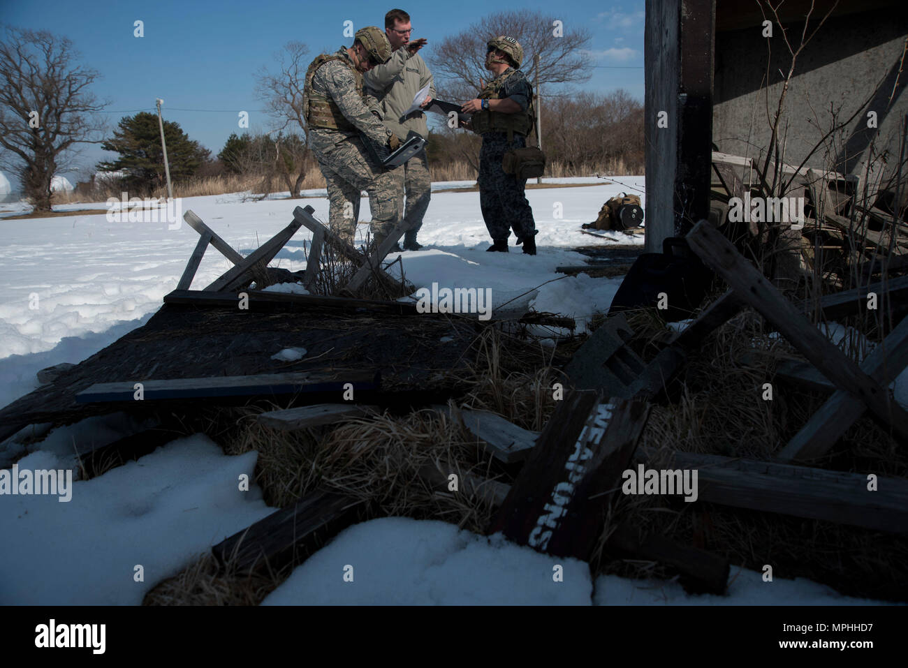 U.S. Air Force Airman 1st Class Matthew Melendez, left, Staff Sgt ...