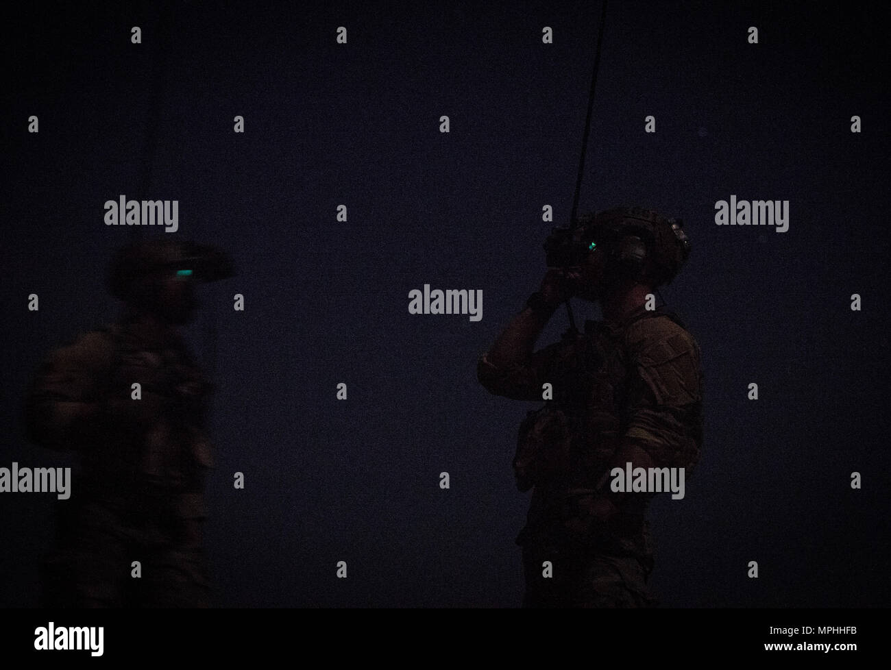 U.S. Air Force Pararescuemen (PJ) and Combat Controllers (CCT)conduct ...