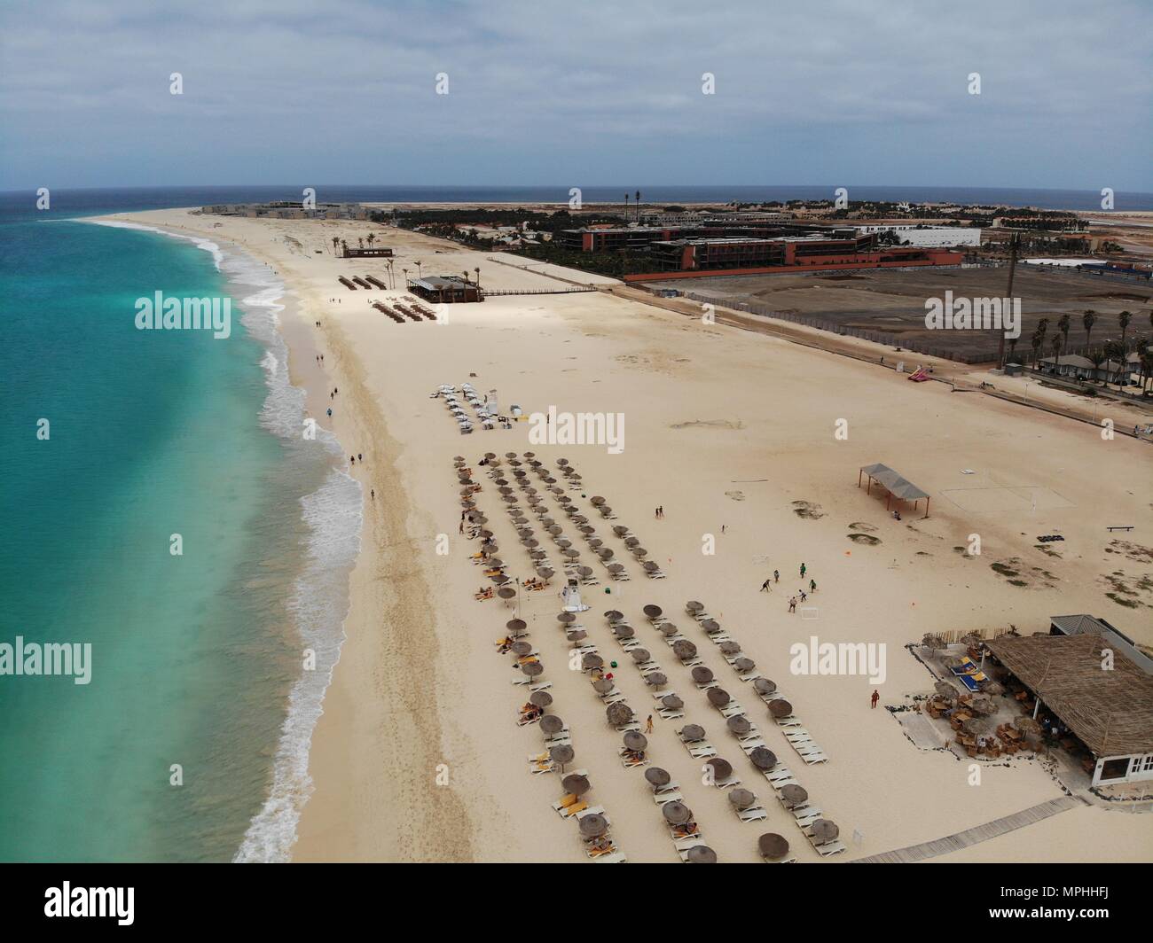 Aerial photo of the amazing beach at Cape Verde (Capo Verde) taken May ...