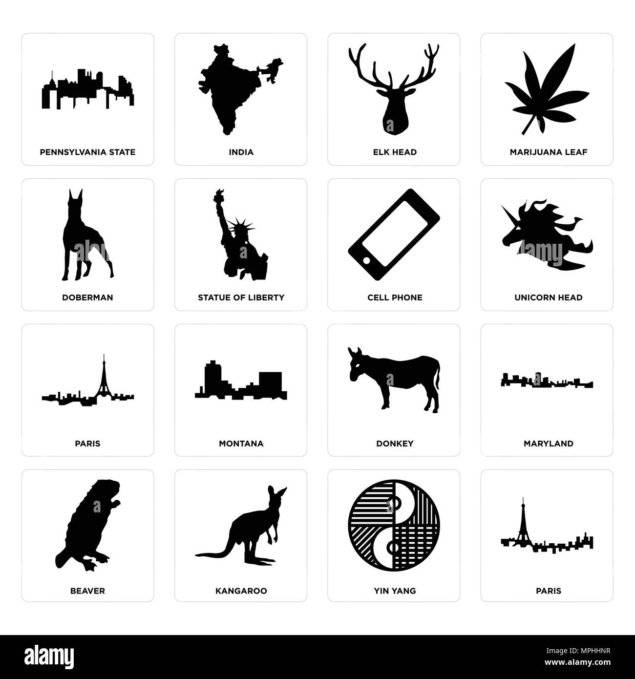 Yin and yang map hi-res stock photography and images - Alamy