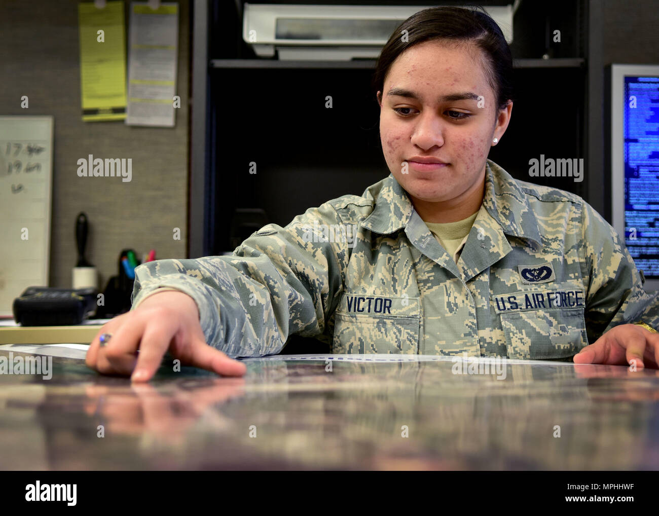 U.S. Air Force Airman Gabrielle Victor, Civil Engineer Squadron ...