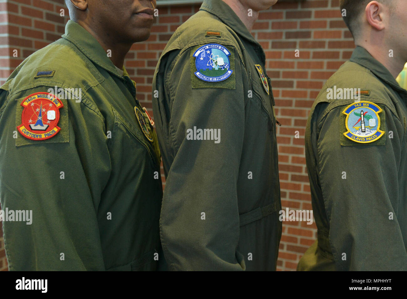 Members of the 91st Operations Group pose for a photo at Minot Air ...