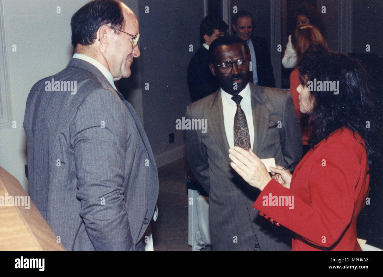 ROSKENS- END HUNGER AWARDS 1990 - Interactions at awards ceremony Stock ...