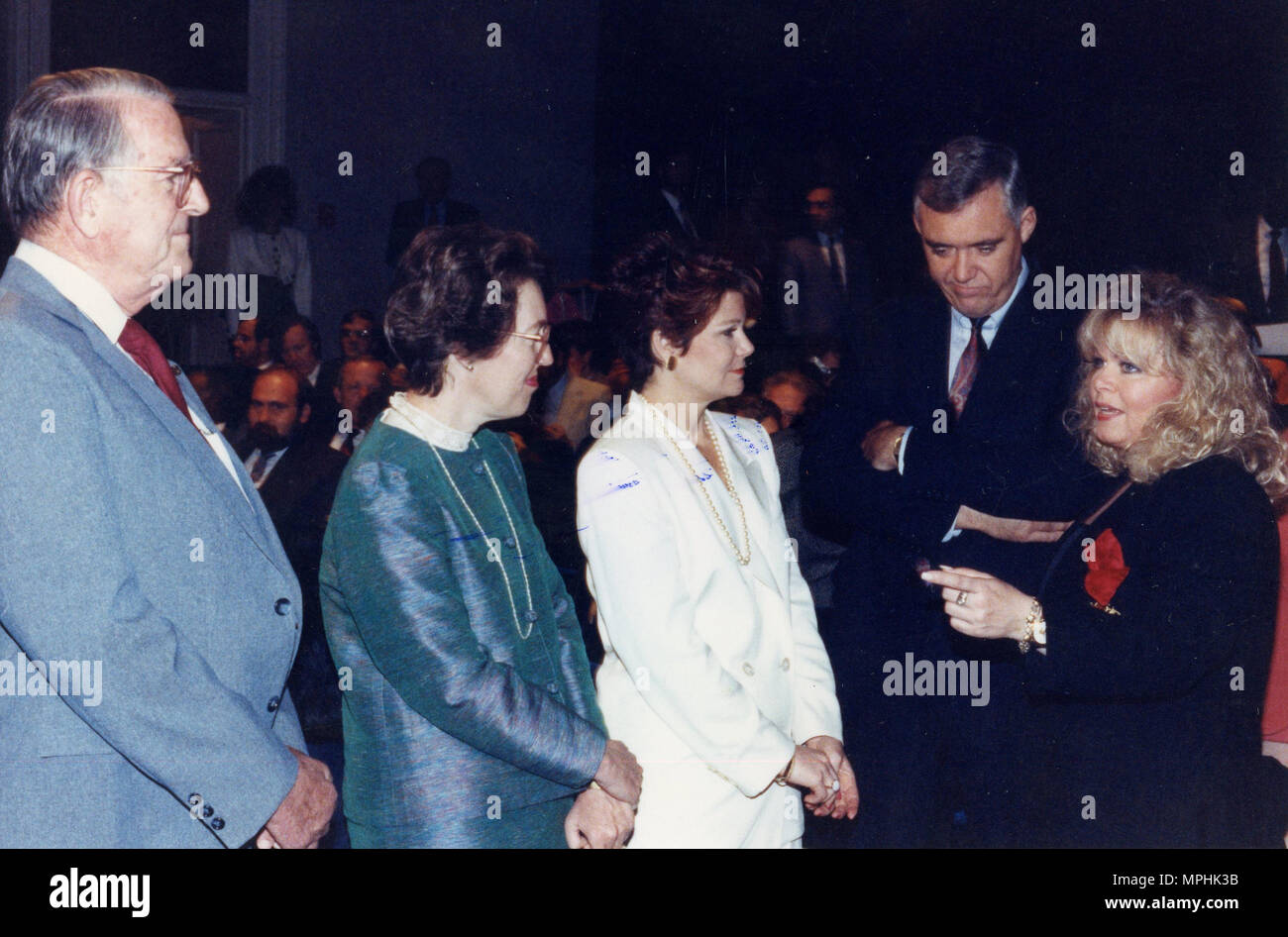 ROSKENS- END HUNGER AWARDS 1990 - Interactions at awards ceremony Stock ...