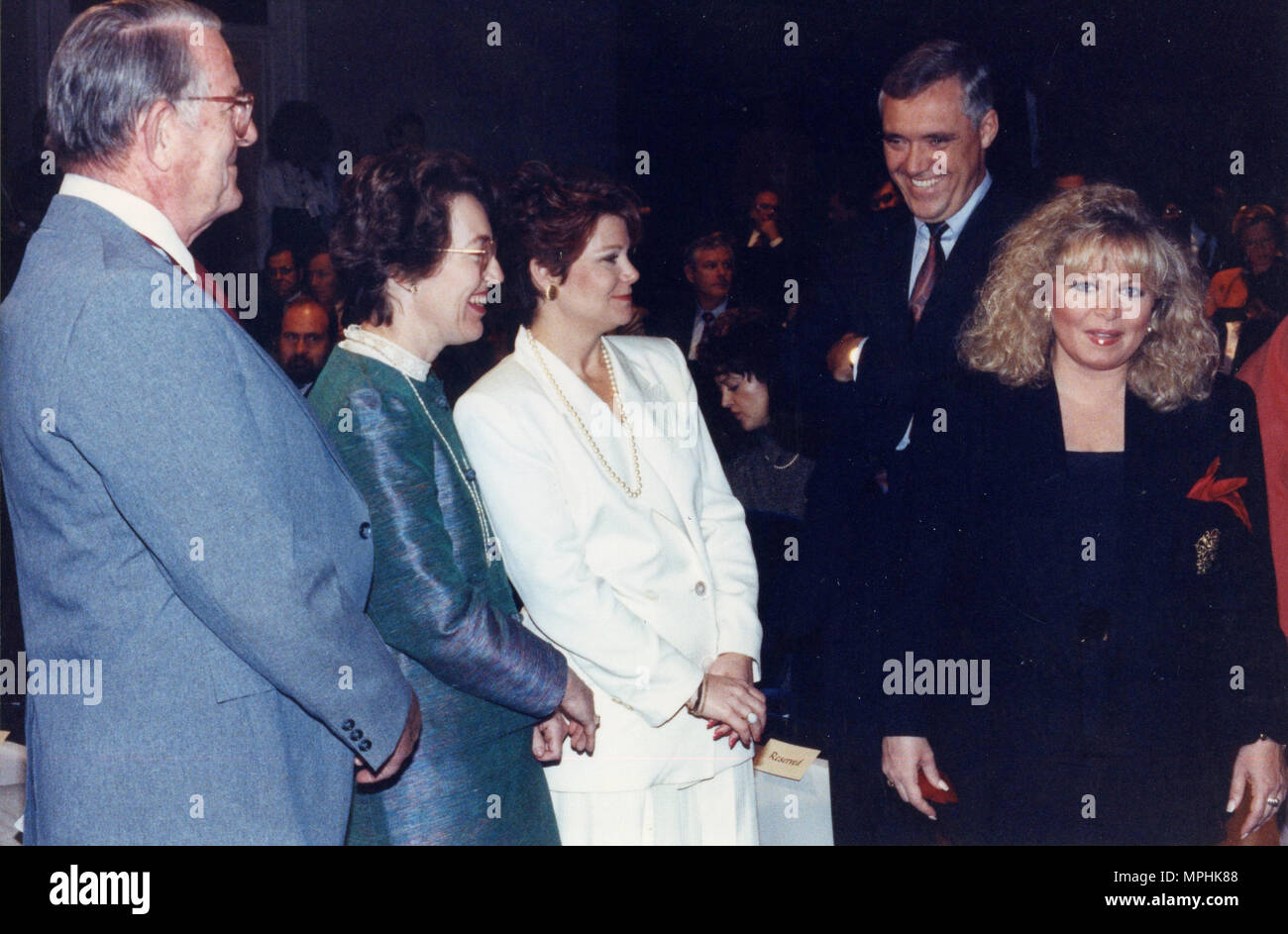 ROSKENS- END HUNGER AWARDS 1990 - Interactions at awards ceremony Stock ...