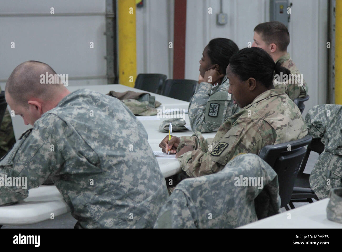 Soldiers of the 371st Chemical Company out of Greenwood, S.C., are ...