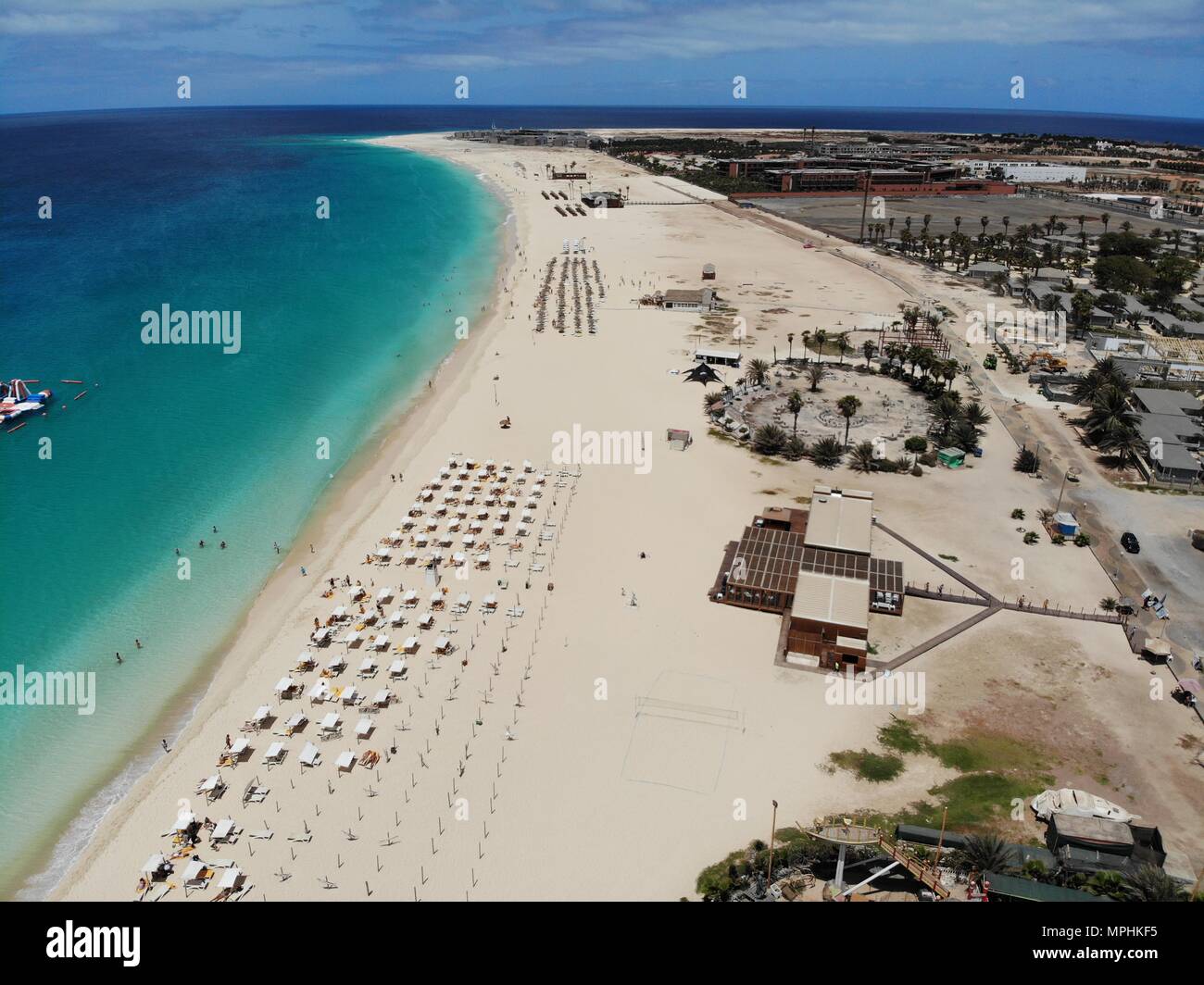 Aerial photo of the amazing beach at Cape Verde (Capo Verde) taken May ...