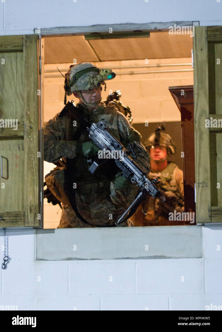 A Soldier from Alpha Co, 2nd Battalion, 506th Infantry Regiment 'White ...