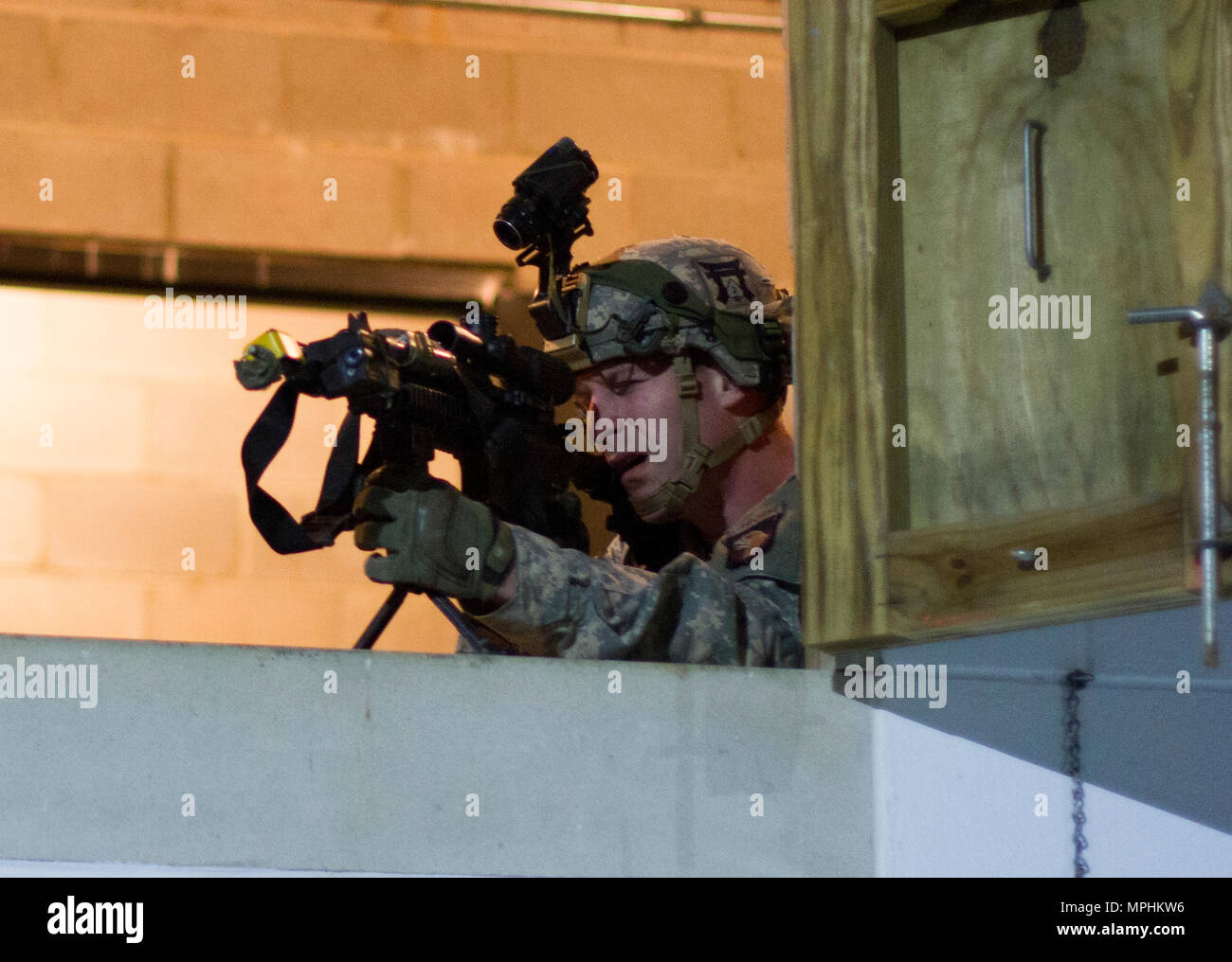 A Soldier from Alpha Co, 2nd Battalion, 506th Infantry Regiment 'White ...