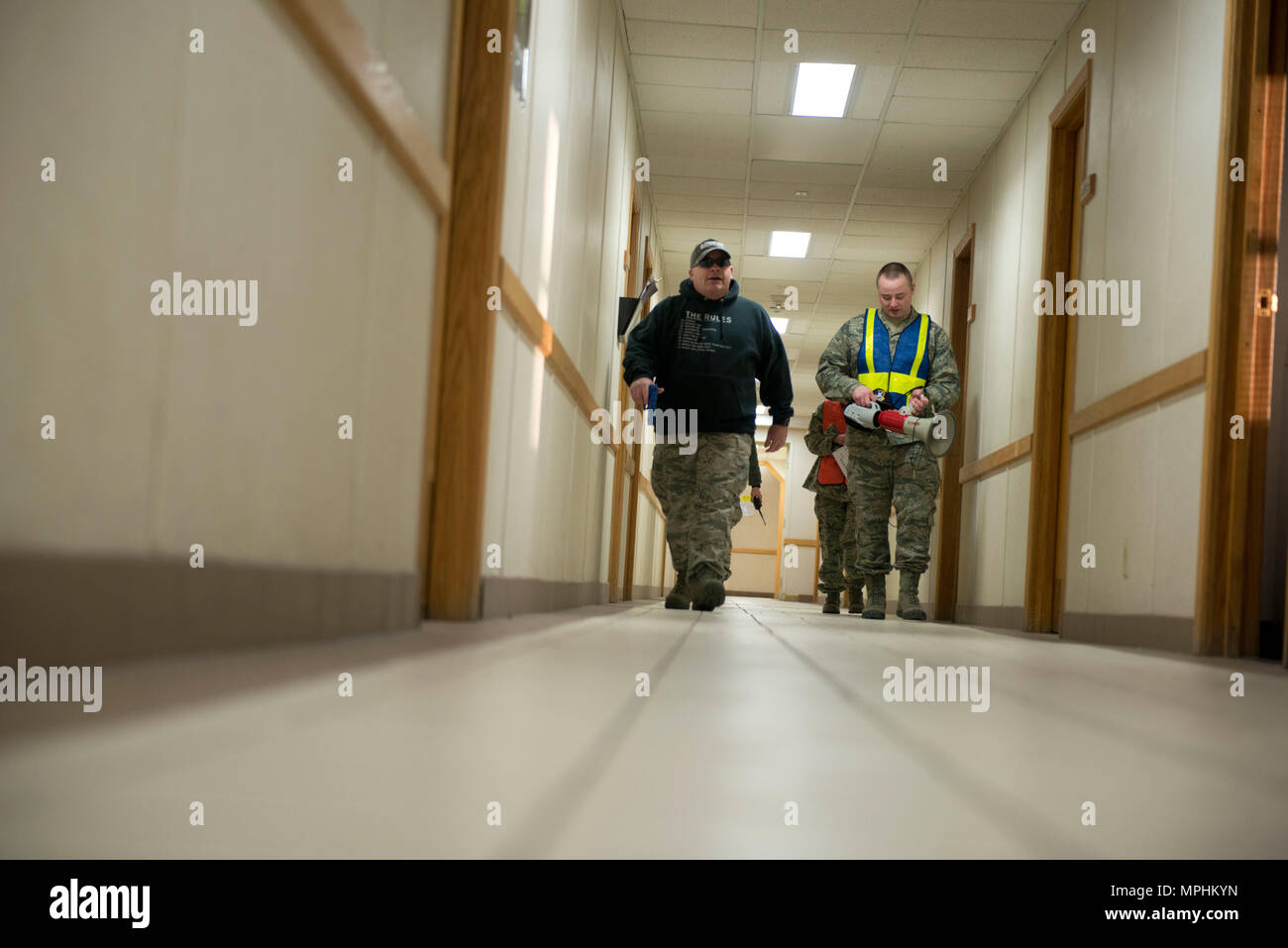 Air Force Master Sergeant Daniel Chrisco, an active shooter exercise ...