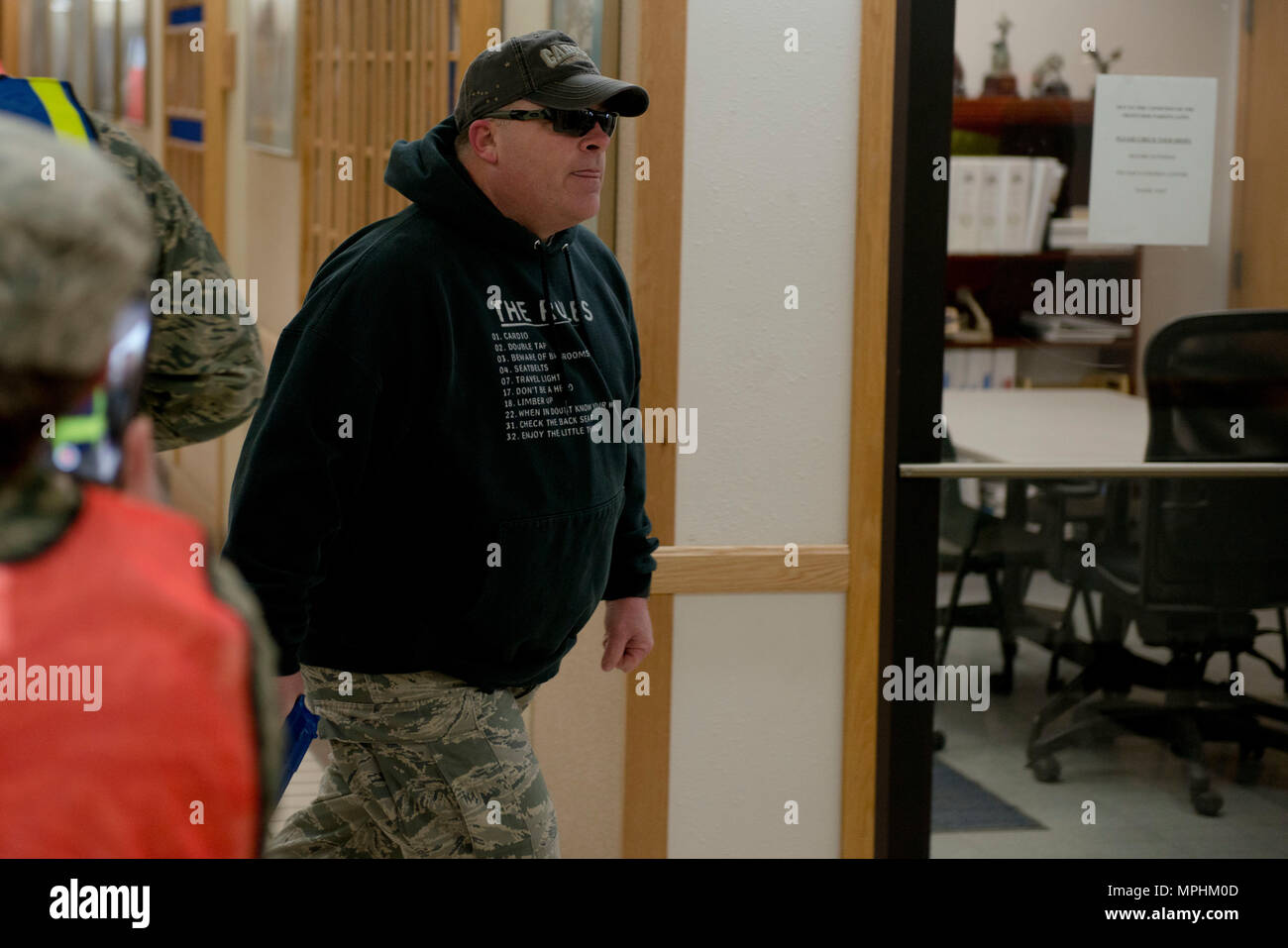 Air Force Master Sergeant Daniel Chrisco, an active shooter exercise ...