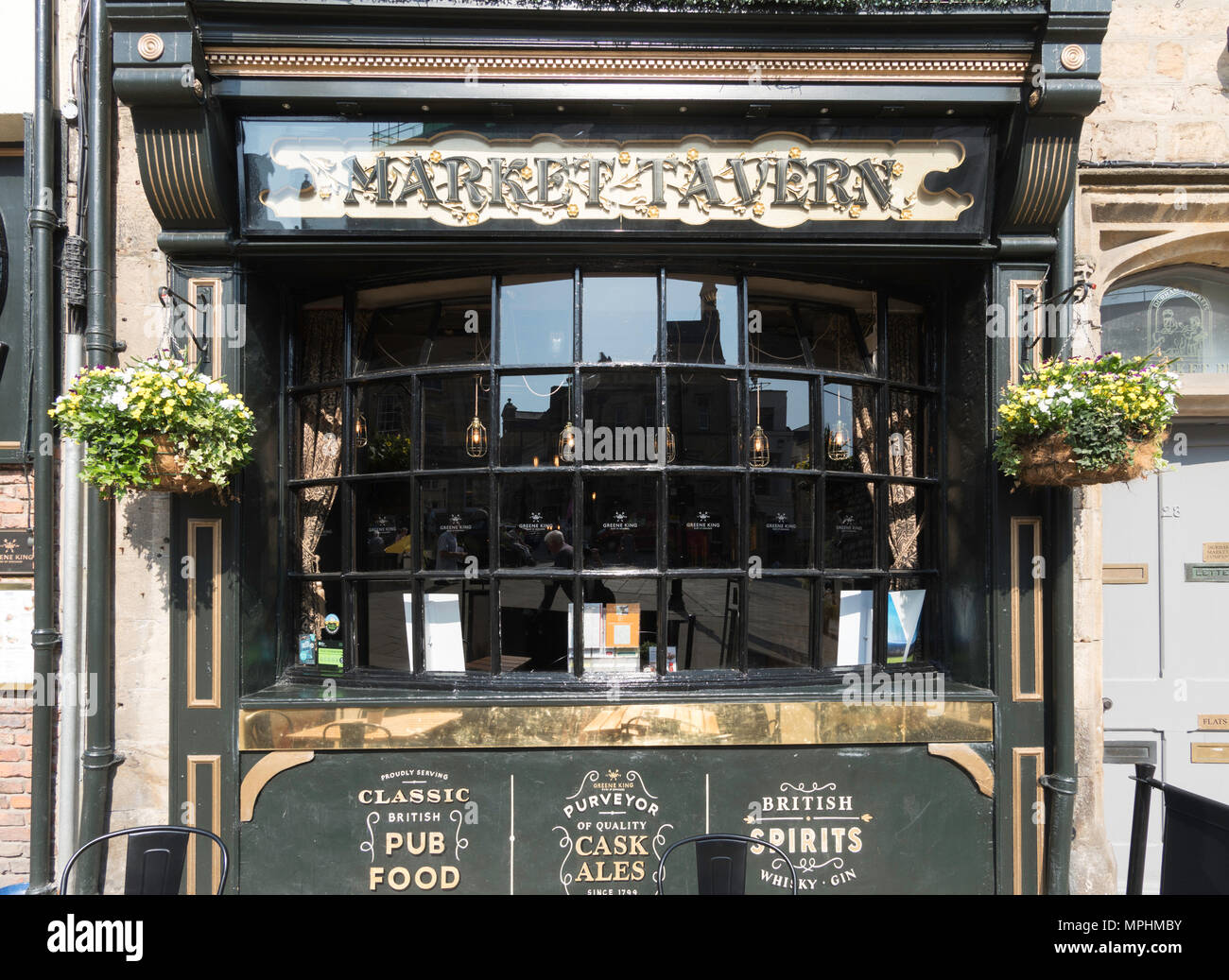 The Market Tavern pub within the market place in Durham City, Co ...