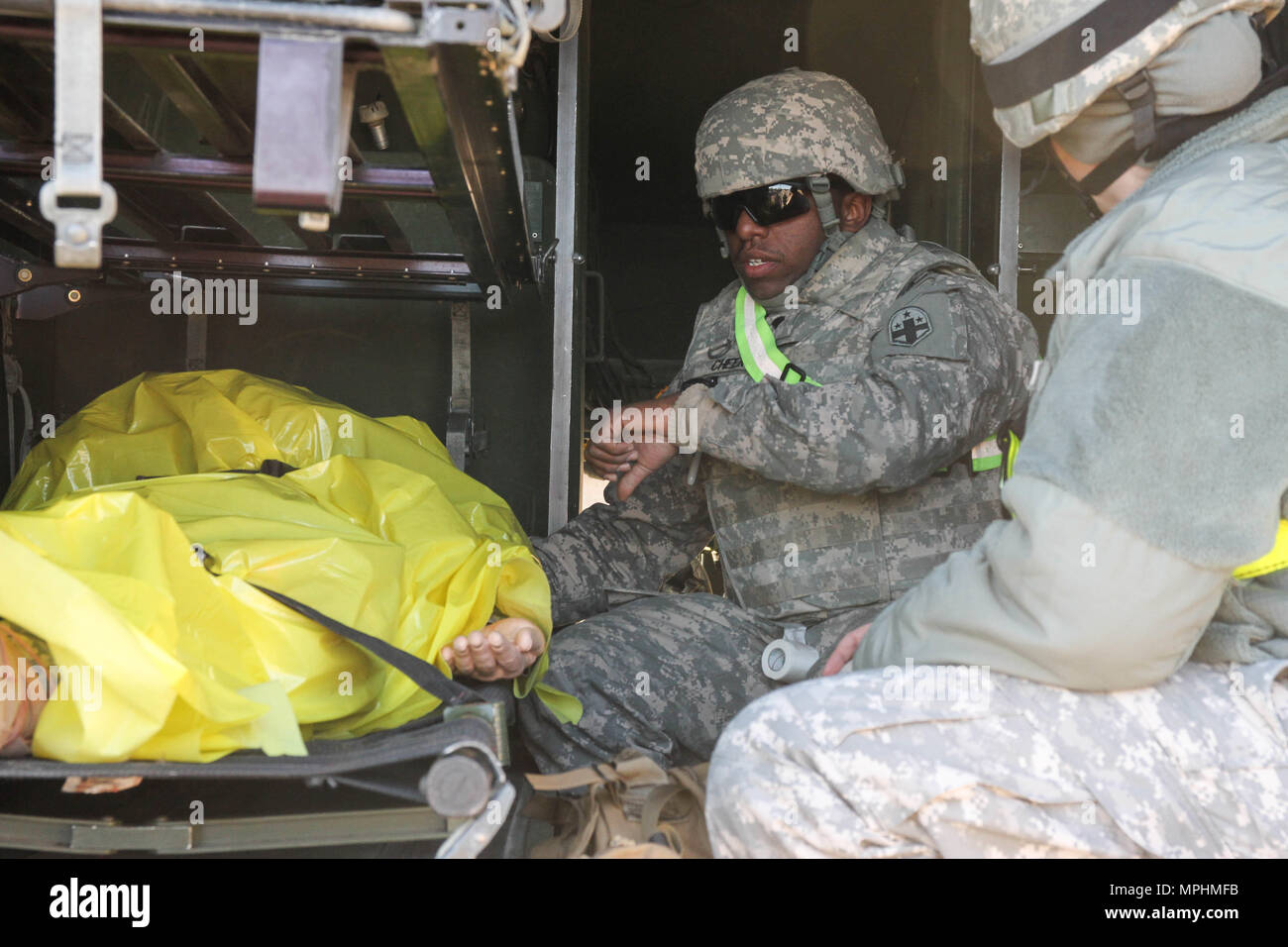 U.S. Army Reserve Spc. Maurice Cheeks, medic, 319th Medical Detachment ...