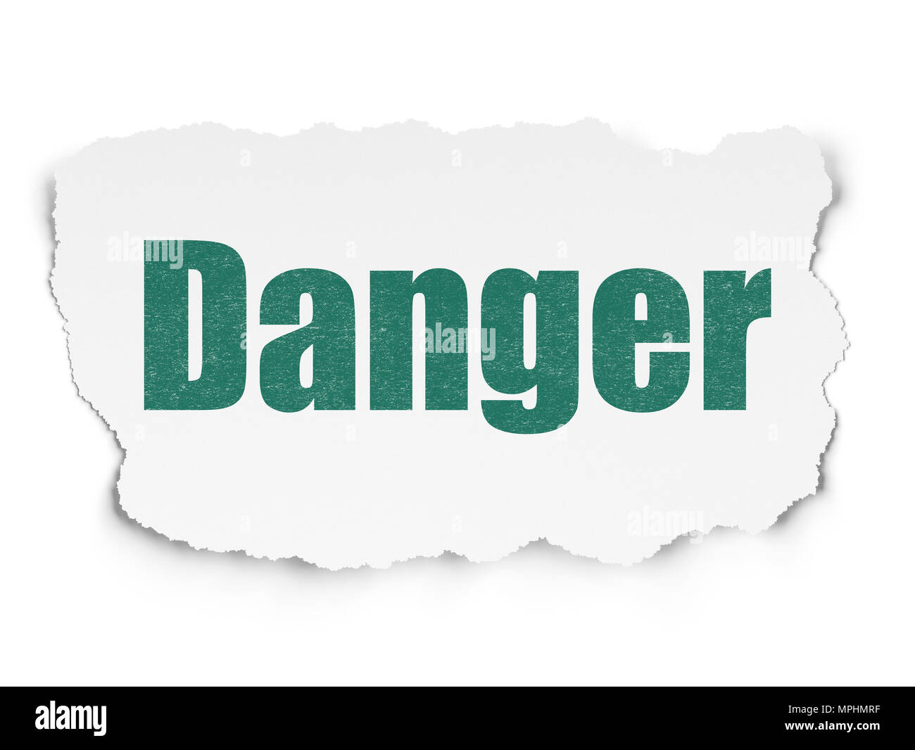 Safety concept: Danger on Torn Paper background Stock Photo - Alamy