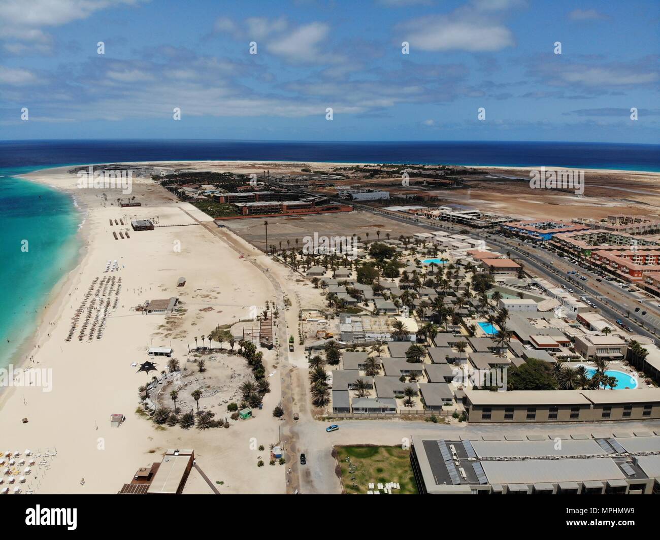 Aerial photo of the amazing beach at Cape Verde (Capo Verde) taken May ...