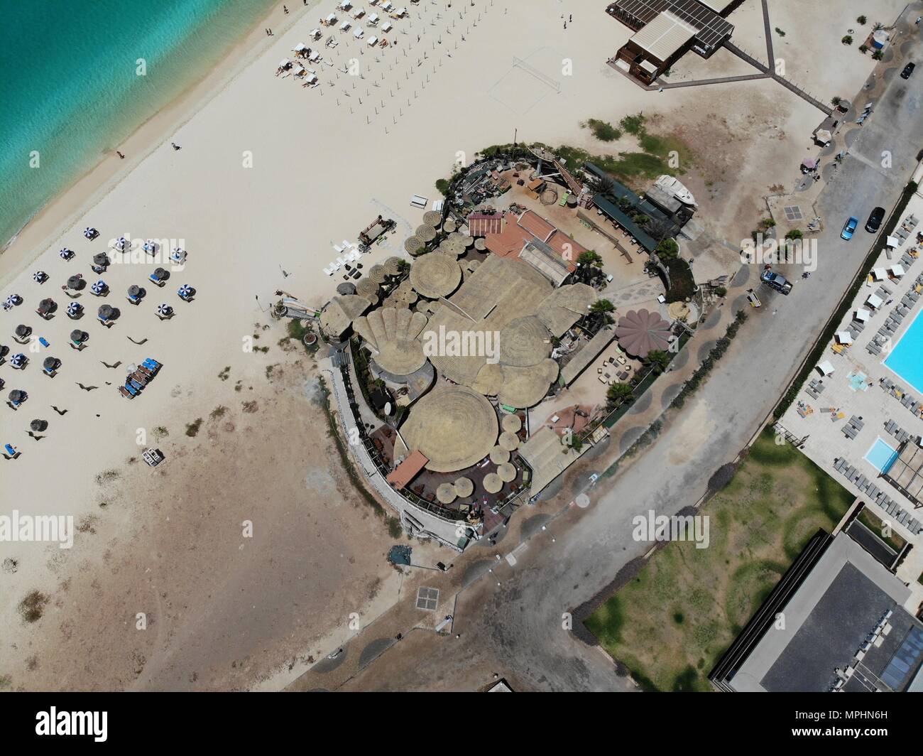 Aerial photo of the amazing beach at Cape Verde (Capo Verde) taken May ...