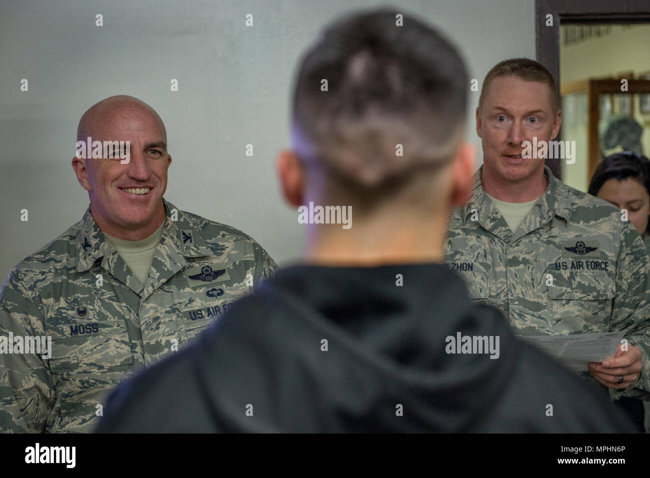 Col. Kenneth Moss, 374th Airlift Wing commander, and Chief Master Sgt ...
