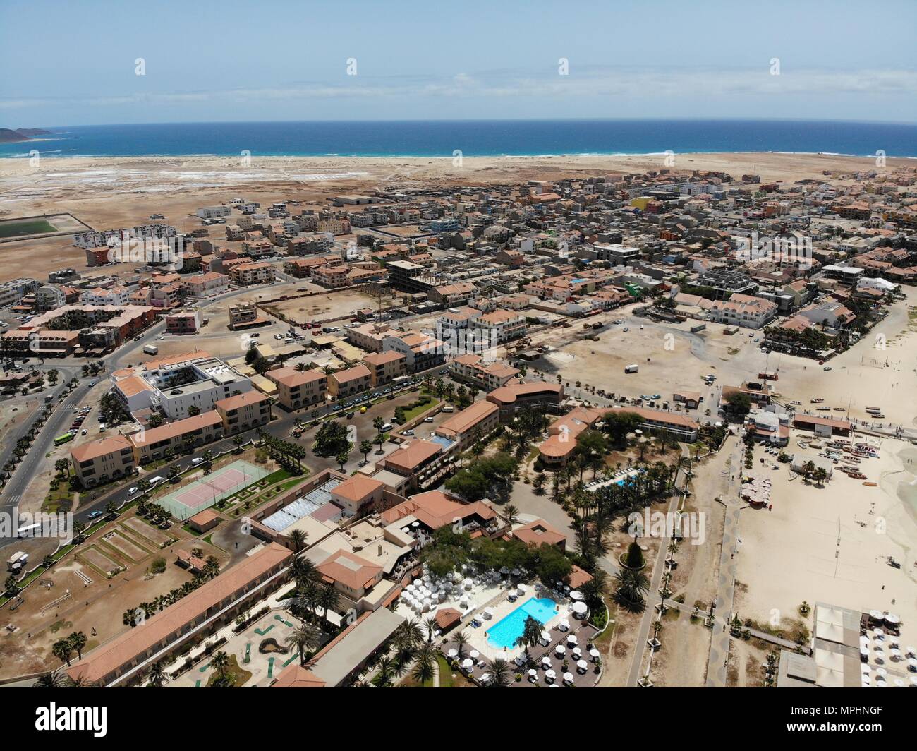 Aerial photo of the amazing beach at Cape Verde (Capo Verde) taken May ...