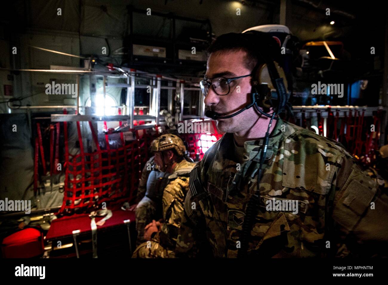 Staff Sgt. Adrian Steenbergh a loadmaster assigned to the 9th Special ...