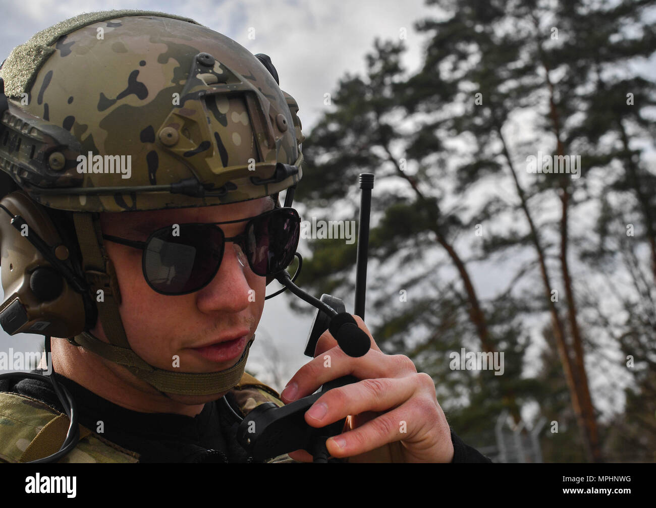 U.S. Air Force Senior Airman Jacob Hughes, 146th Air Support Operations ...