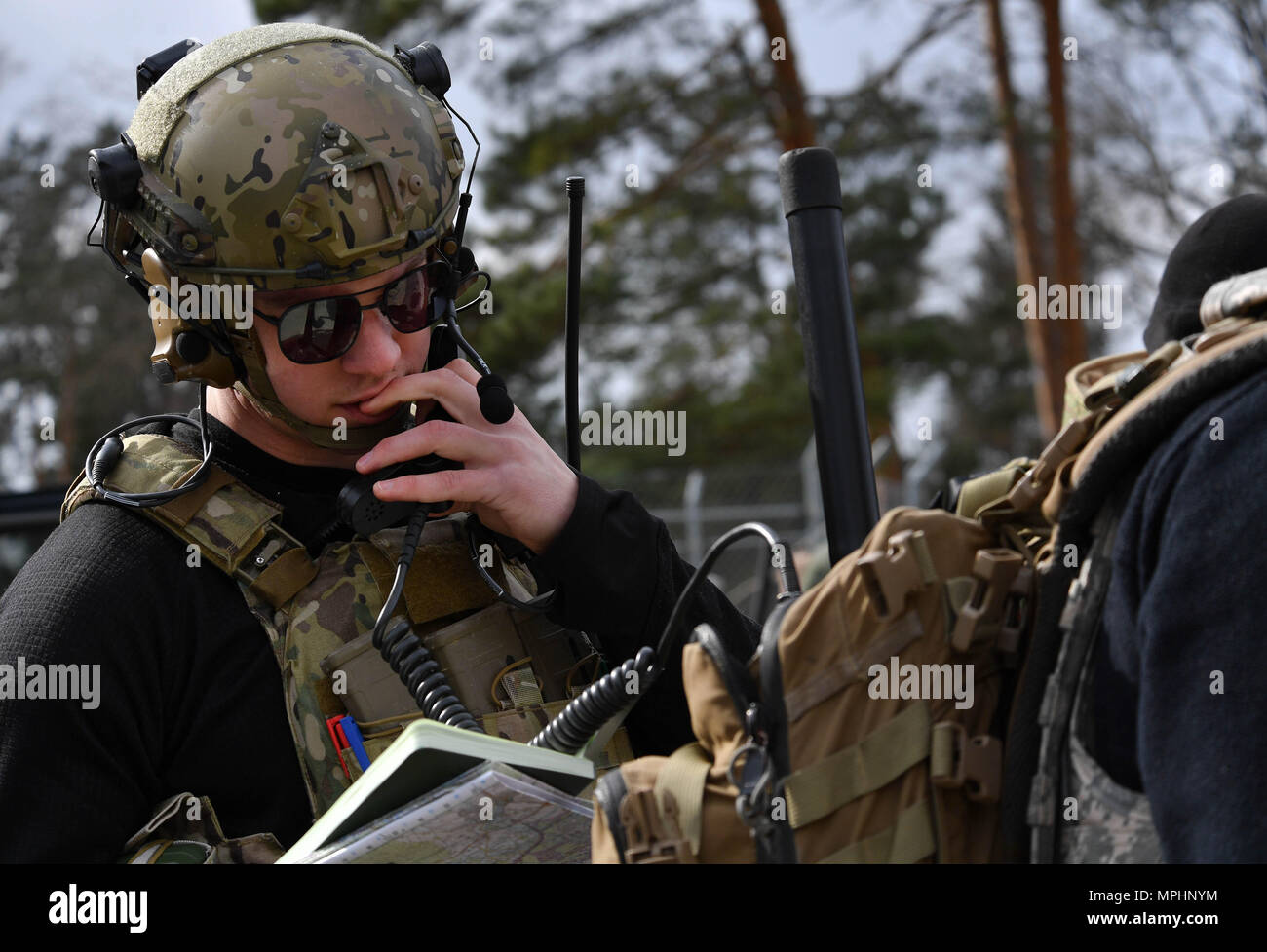 U.S. Air Force Senior Airman Jacob Hughes, 146th Air Support Operations ...
