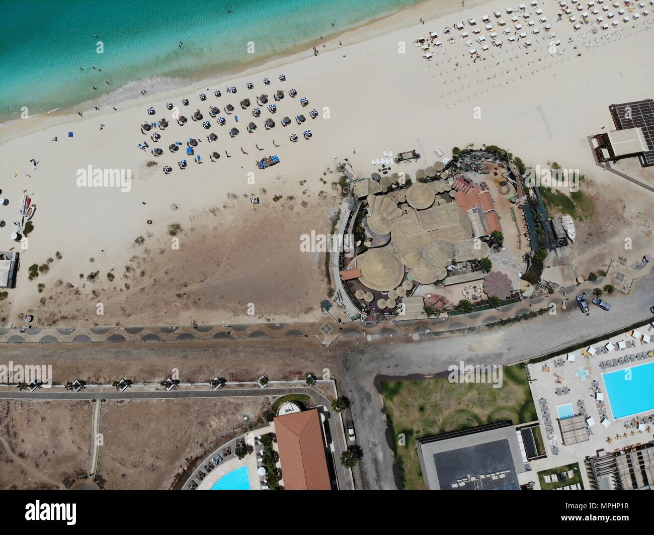 Aerial photo of the amazing beach at Cape Verde (Capo Verde) taken May ...