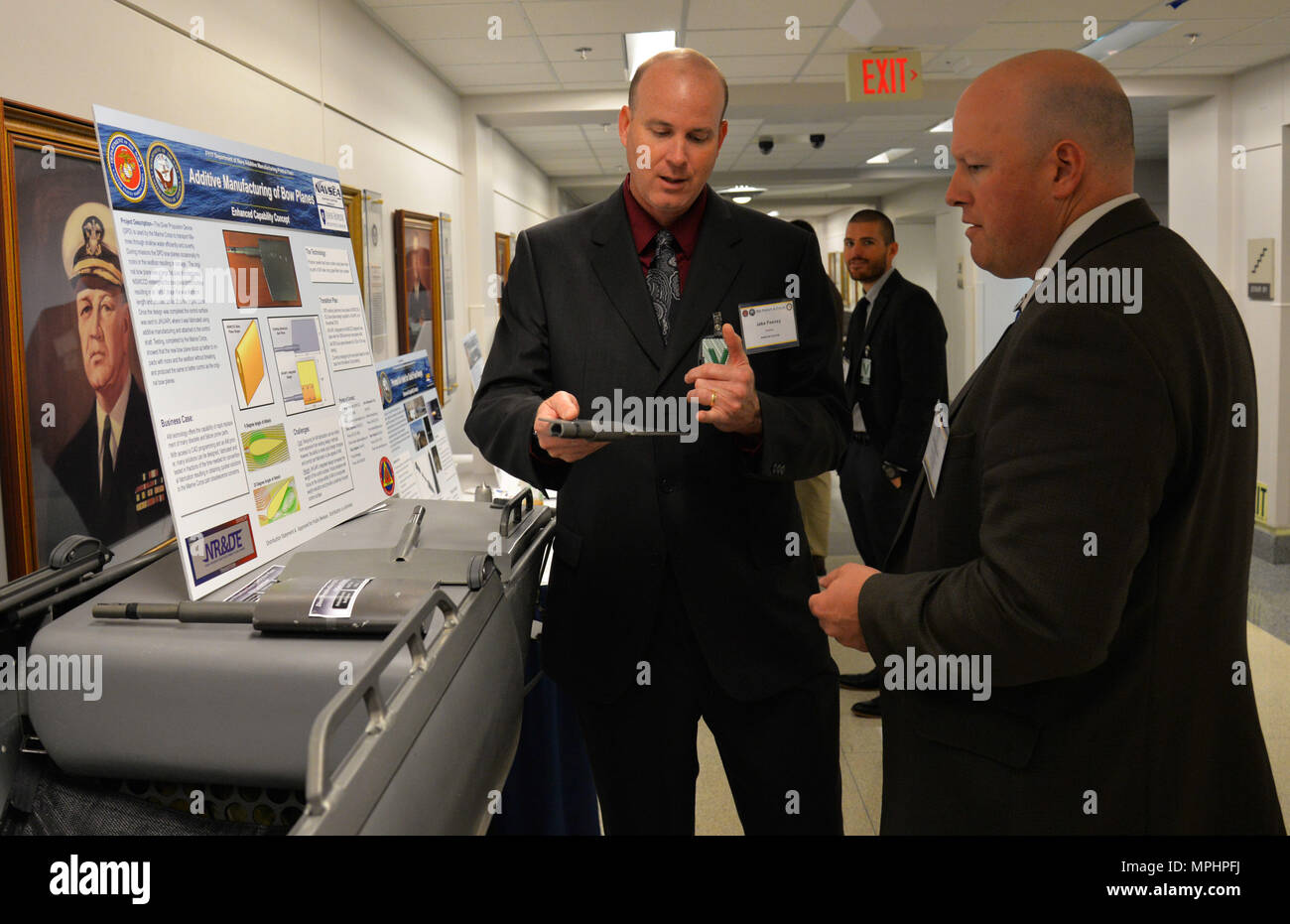 Jake Feeney, an engineer from Marine Corps Systems Command, discusses ...