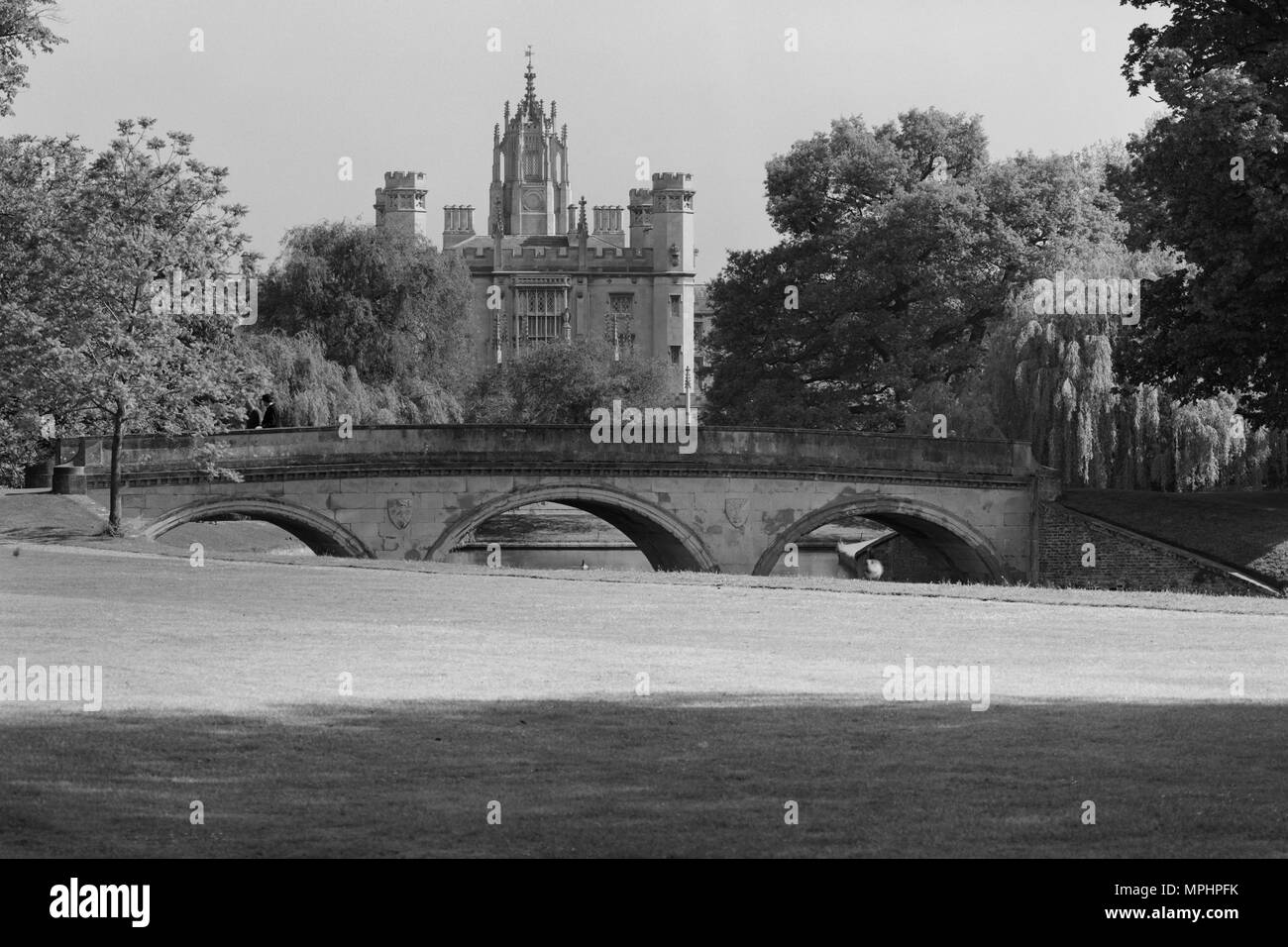 Trinity Bridge and St John's College Cambridge Stock Photo - Alamy