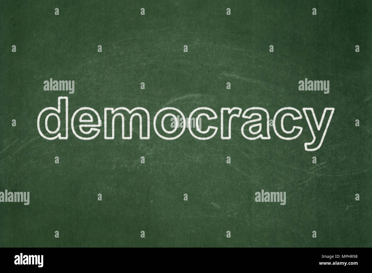Political concept: Democracy on chalkboard background Stock Photo - Alamy