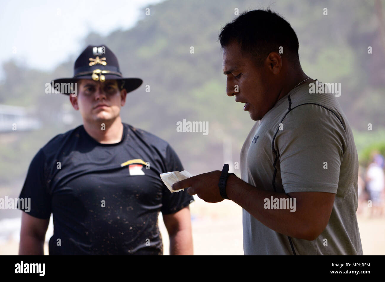 Spc. Daniel Juarez, a combat medic assigned to Comanche Troop, 3rd ...