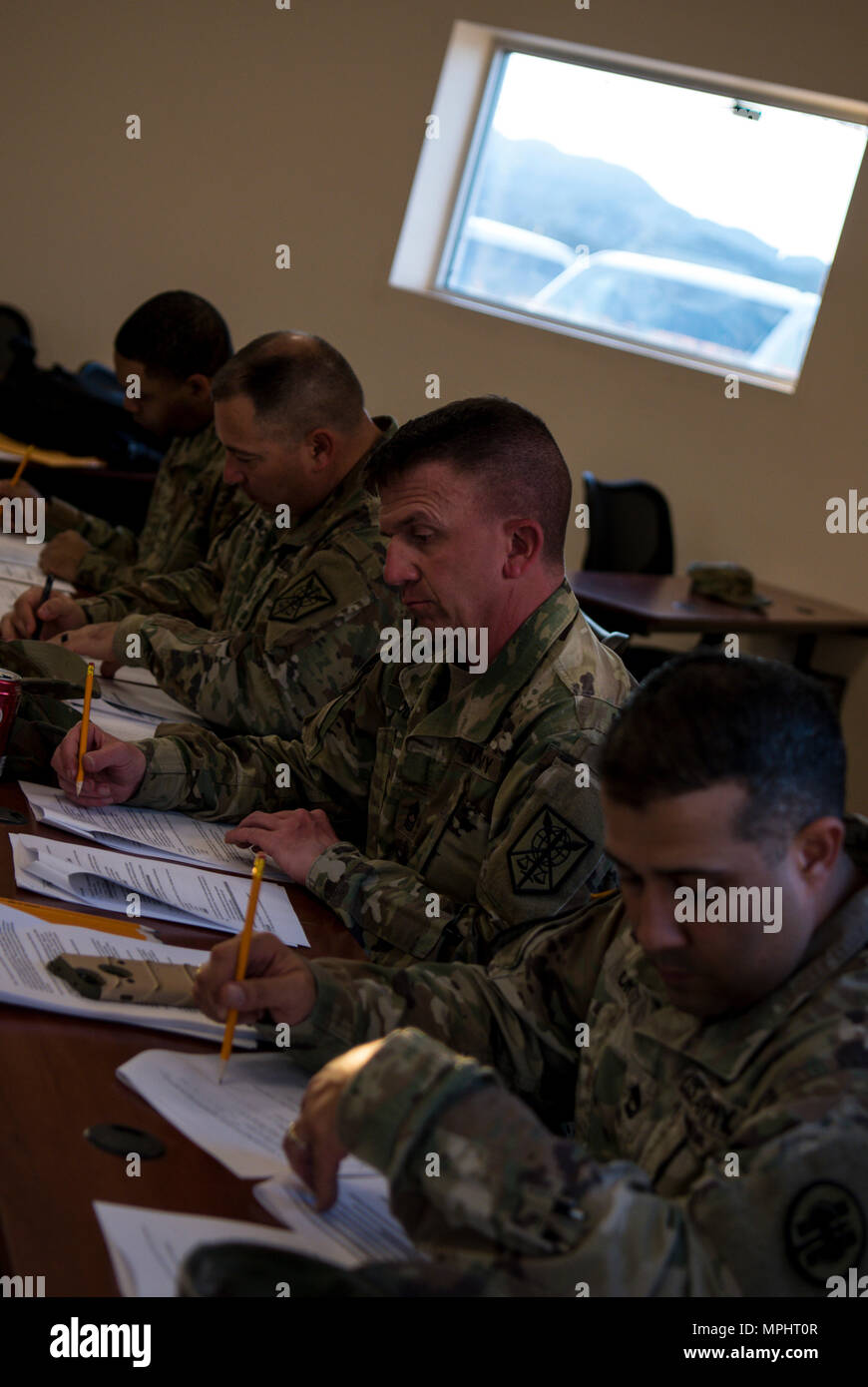 U.S. Army cadre members grade exams during this year’s 200th Military ...