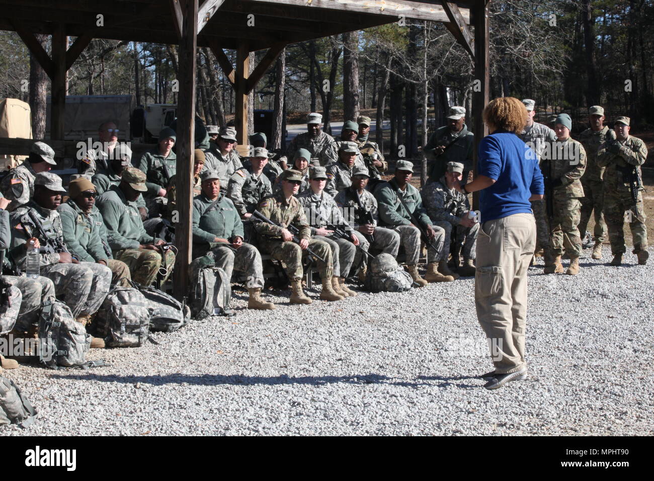 US Army 2nd Lt. Ciera Nicholson, a Master Resilience Trainer ...