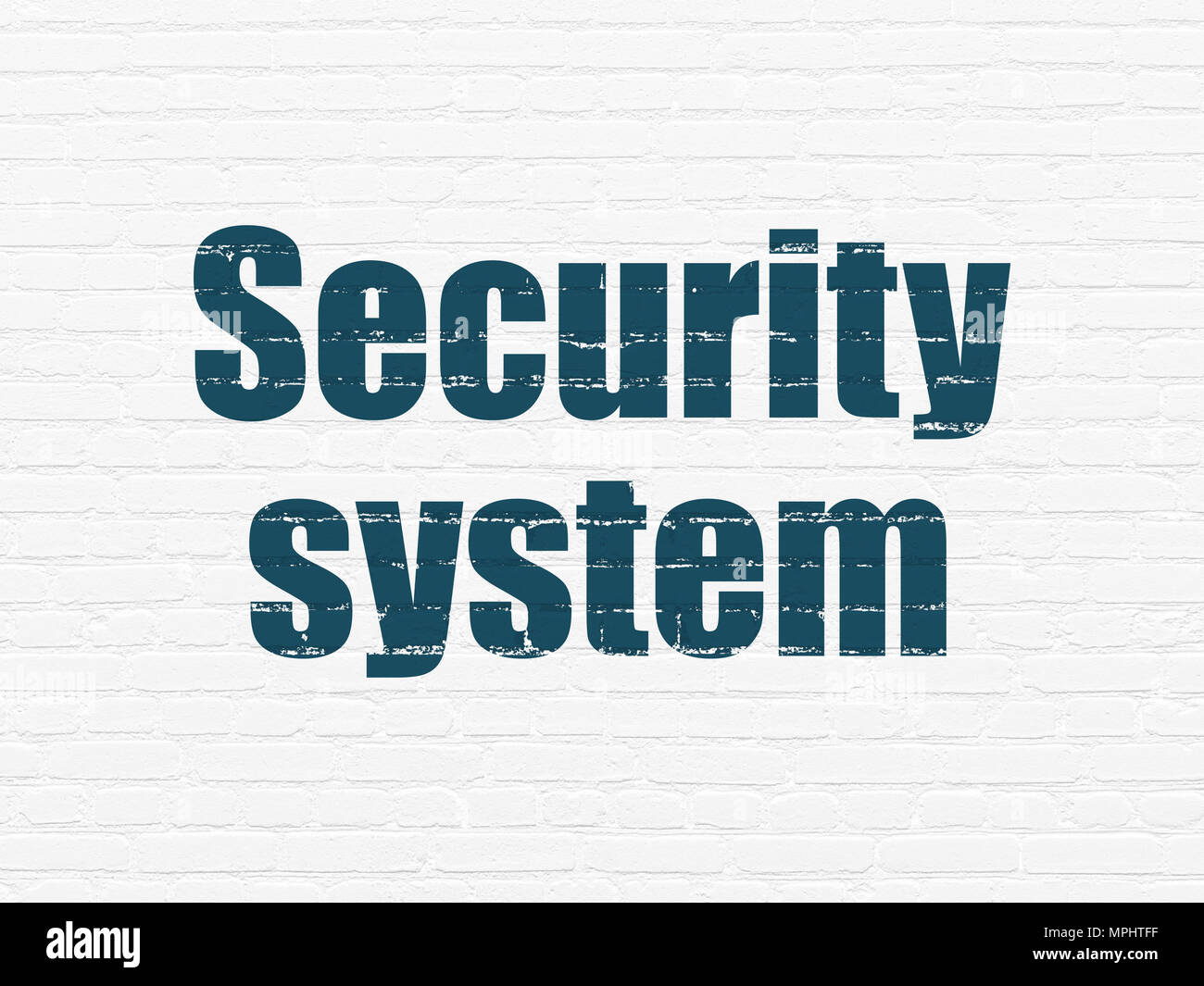 Security concept: Security System on wall background Stock Photo - Alamy