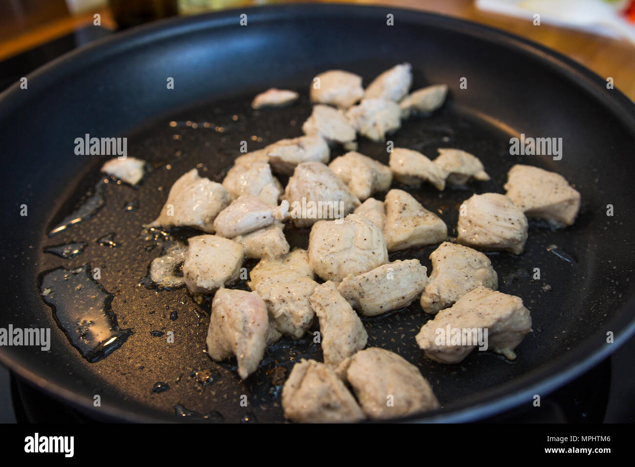 Making food in a kitchen Stock Photo - Alamy