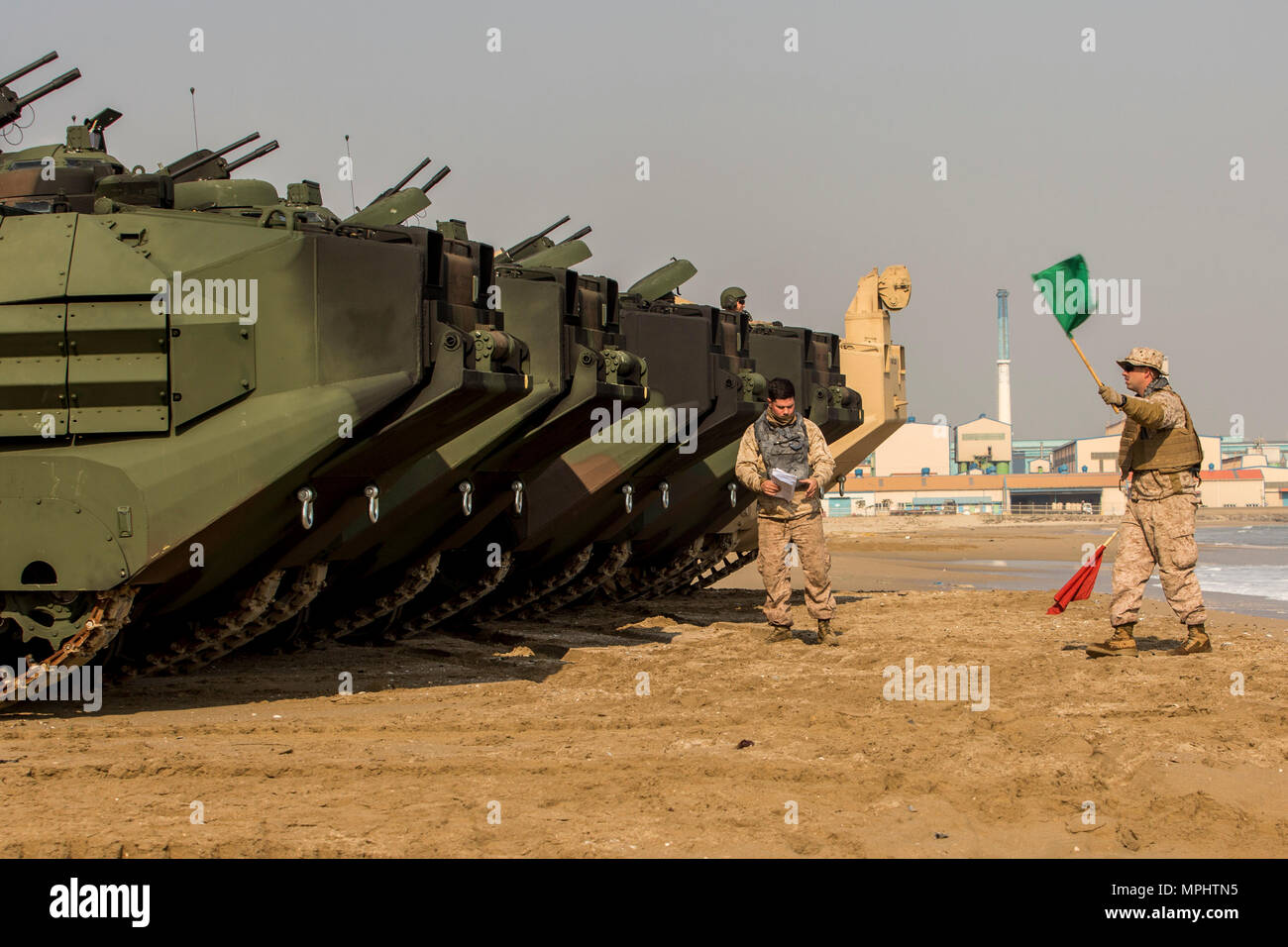 U.S. Marines with Combat Assault Battalion, GS Platoon, 4th Amphibious ...