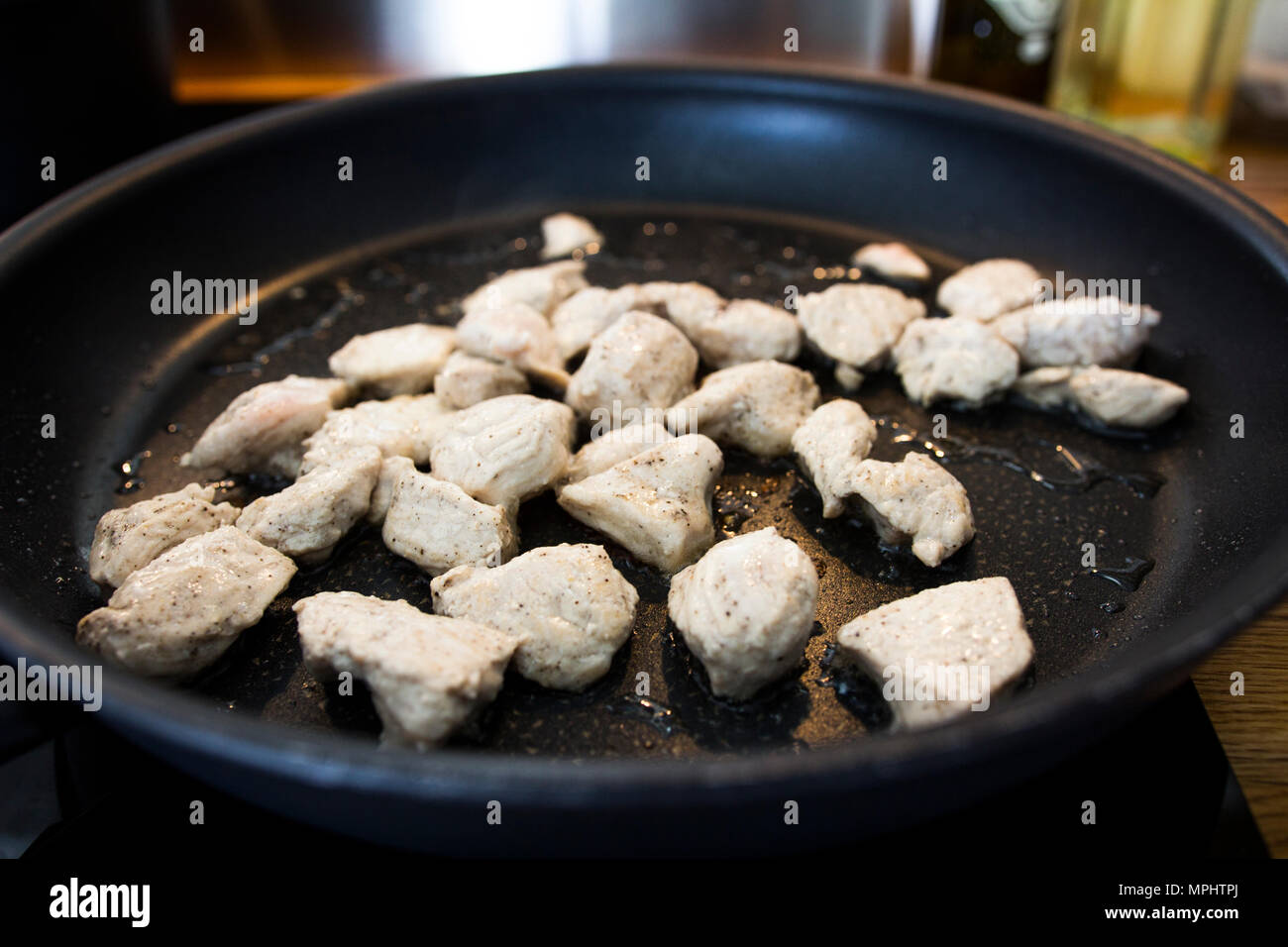 Making food in a kitchen Stock Photo - Alamy
