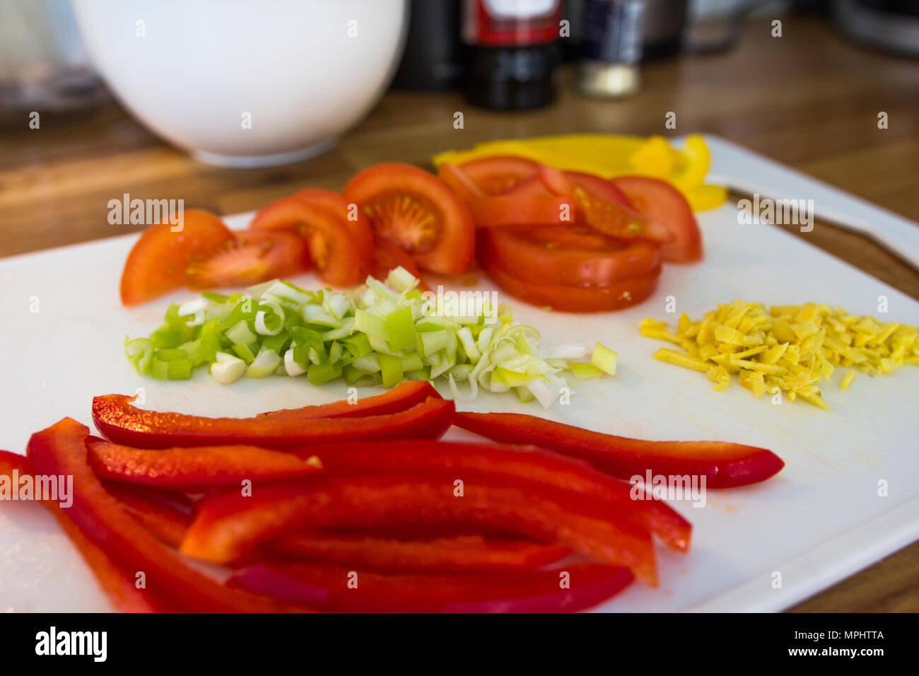 Making food in a kitchen Stock Photo - Alamy