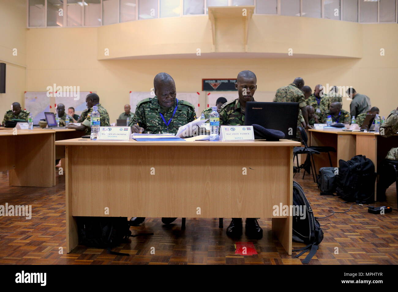 Uganda People’s Defense Force Maj. Okwapa Dominic and Kenya Defense ...