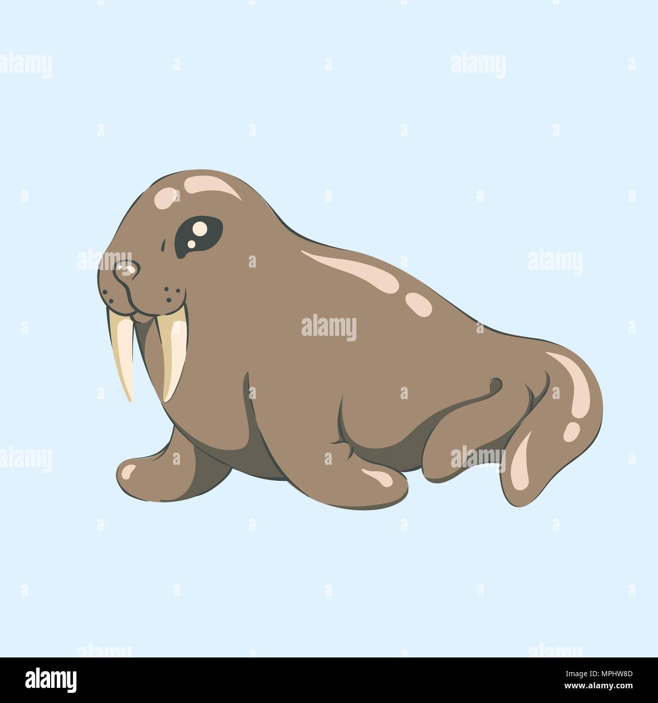 Walrus Cartoon High Resolution Stock Photography and Images - Alamy