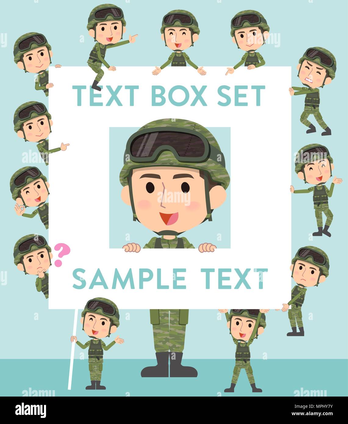 military wear man text box Stock Vector Image & Art - Alamy