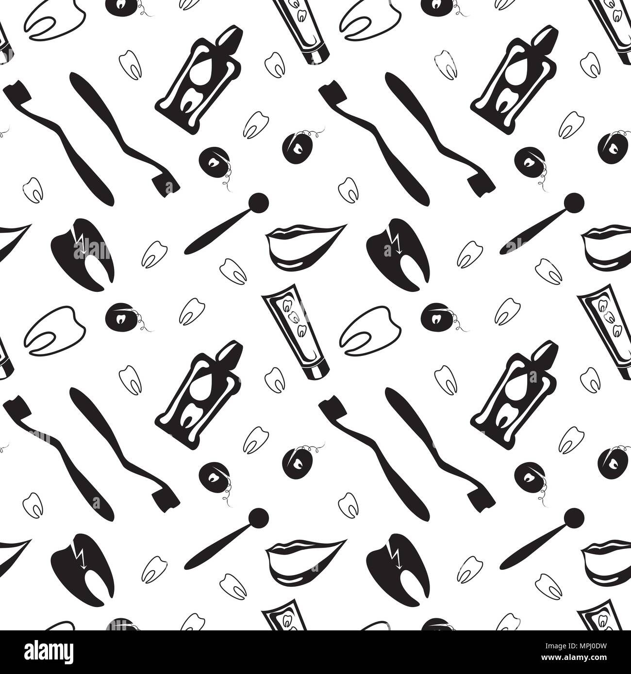 ILLUSTRATION OF THE MOUTHWASH, dental floss, HEALTHY TOOTH, SMILE ...