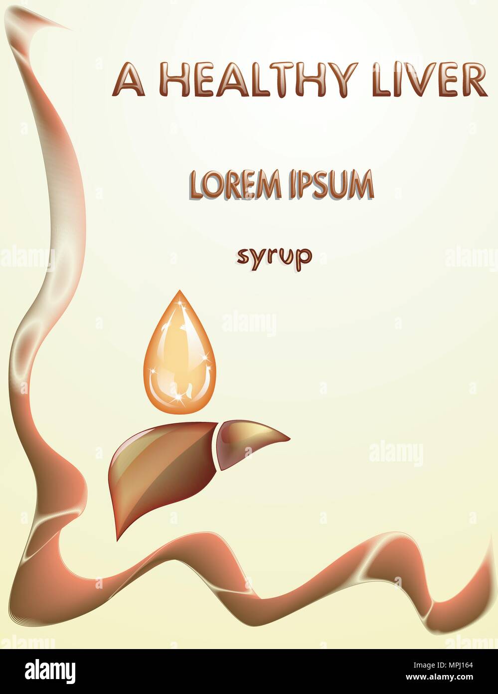 ILLUSTRATION OF THE HEALTHY LIVER. SYRUP, DROP, label, sticker Stock ... ILLUSTRATION OF THE HEALTHY LIVER. SYRUP, DROP, label, sticker Stock ...
