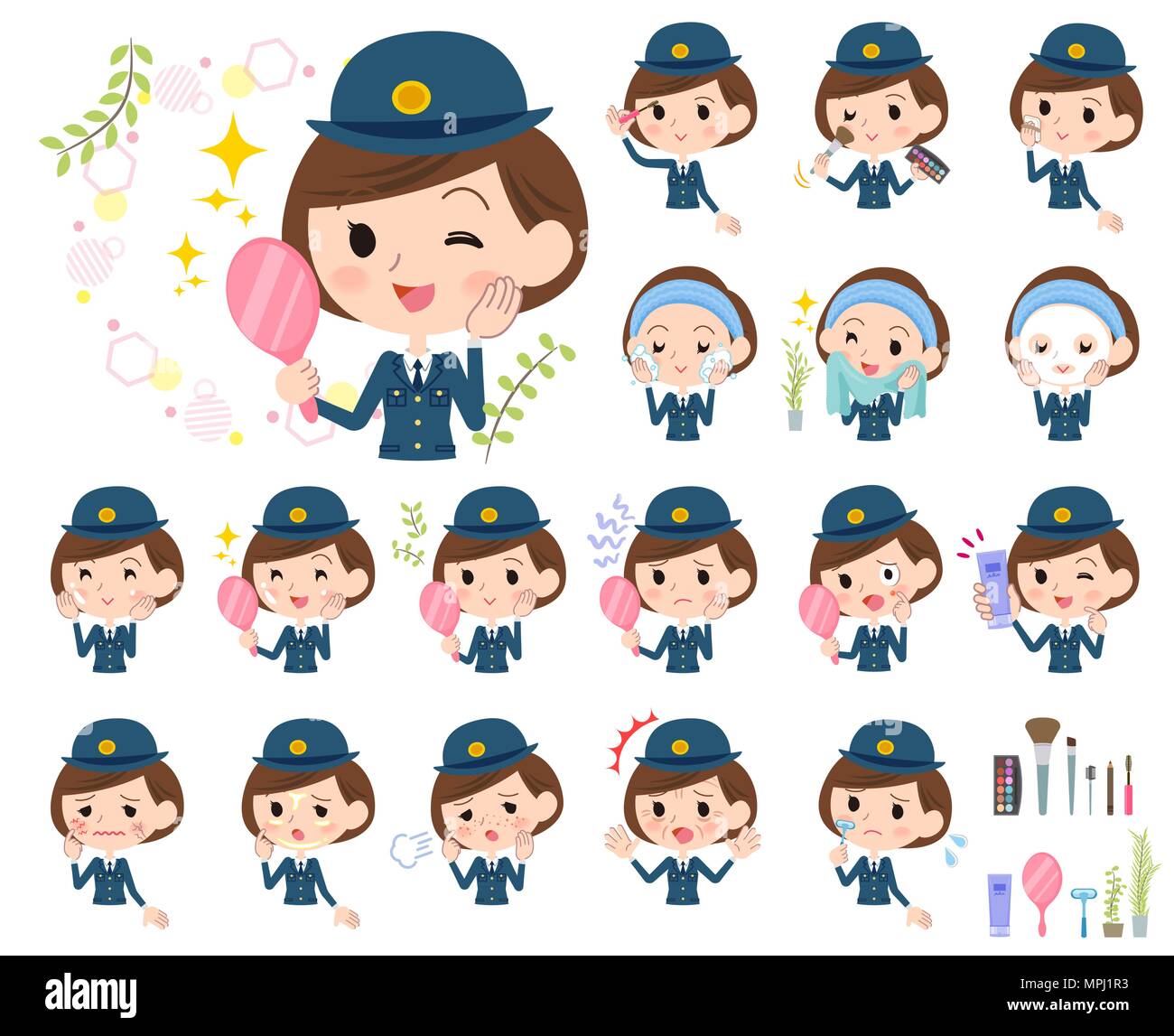 police Women beauty Stock Vector Image & Art - Alamy