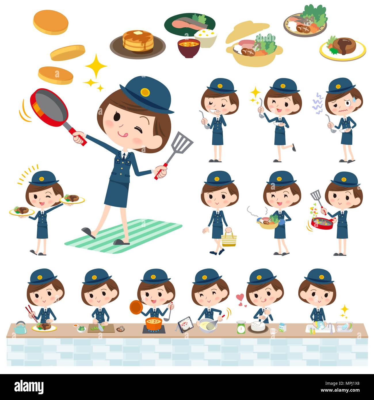 Kitchen patrol Stock Vector Images - Alamy