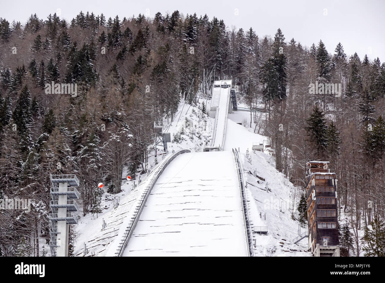 Planica, Slovenia - October 18, 2017 - the construction of Planica ...