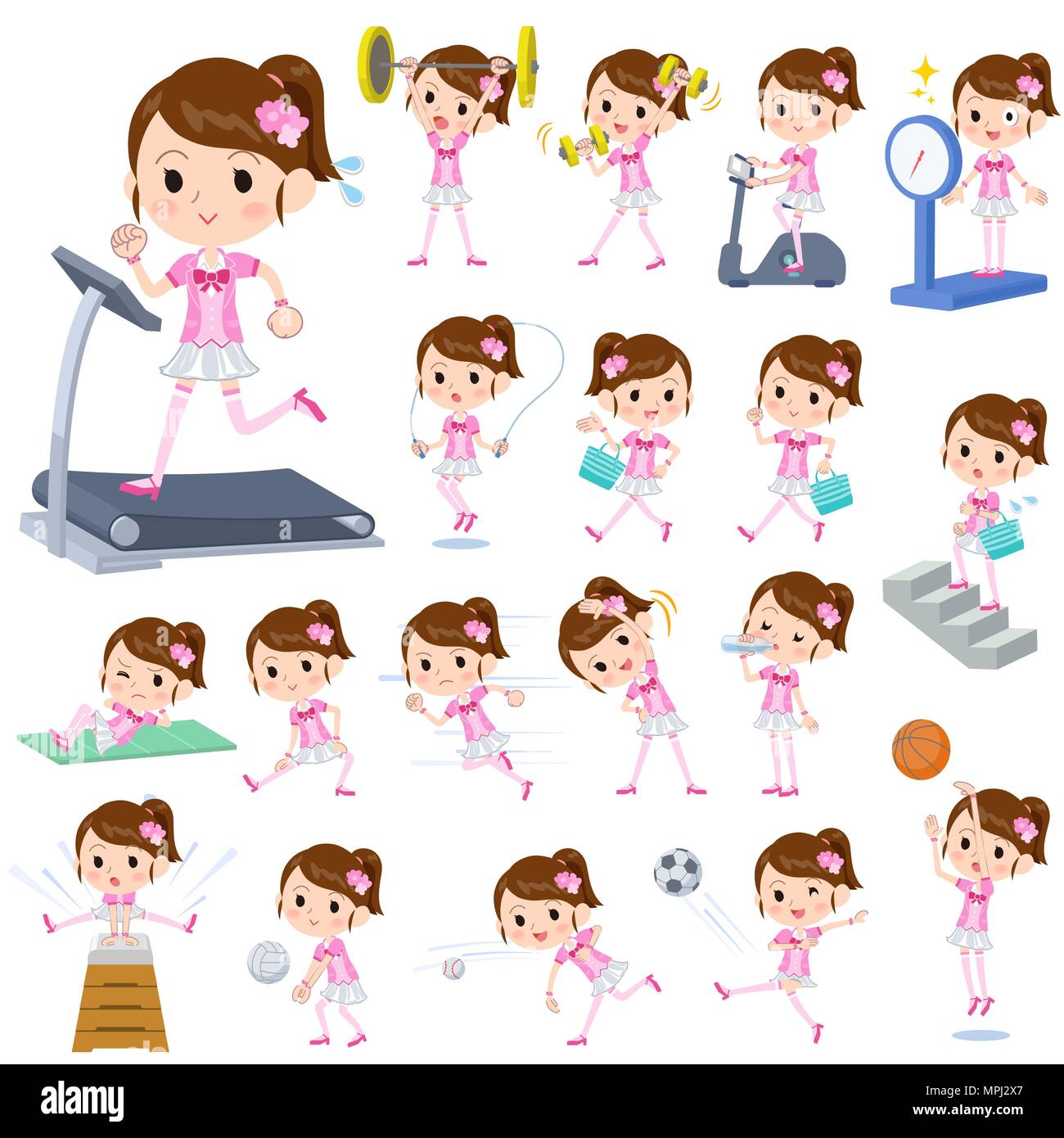 Pop walking Stock Vector Images - Alamy