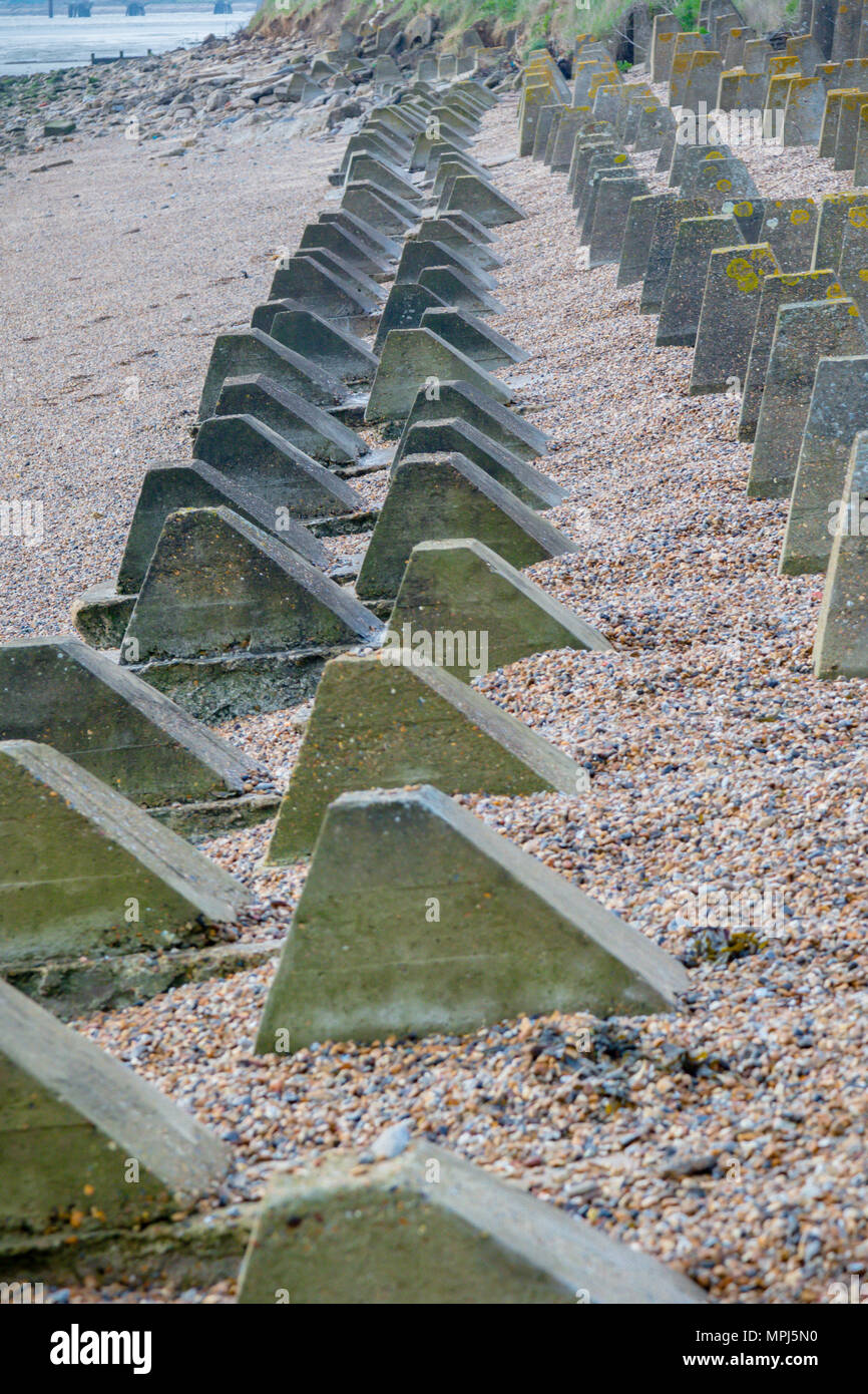 Coastal defences on the Isle of Grain, Kent United Kingdom from World ...